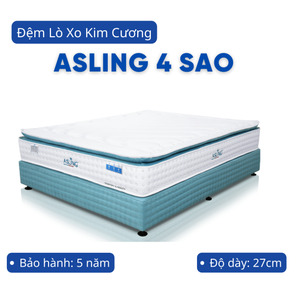 Đệm lò xo Kim Cương Asling 4 sao (200 x 220) | Đệm Bông Ép, Đệm Cao Su ...